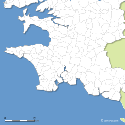 Carte cliquable des communes du Finistère - démonstration