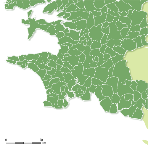 Carte cliquable des communes du Finistère - démonstration